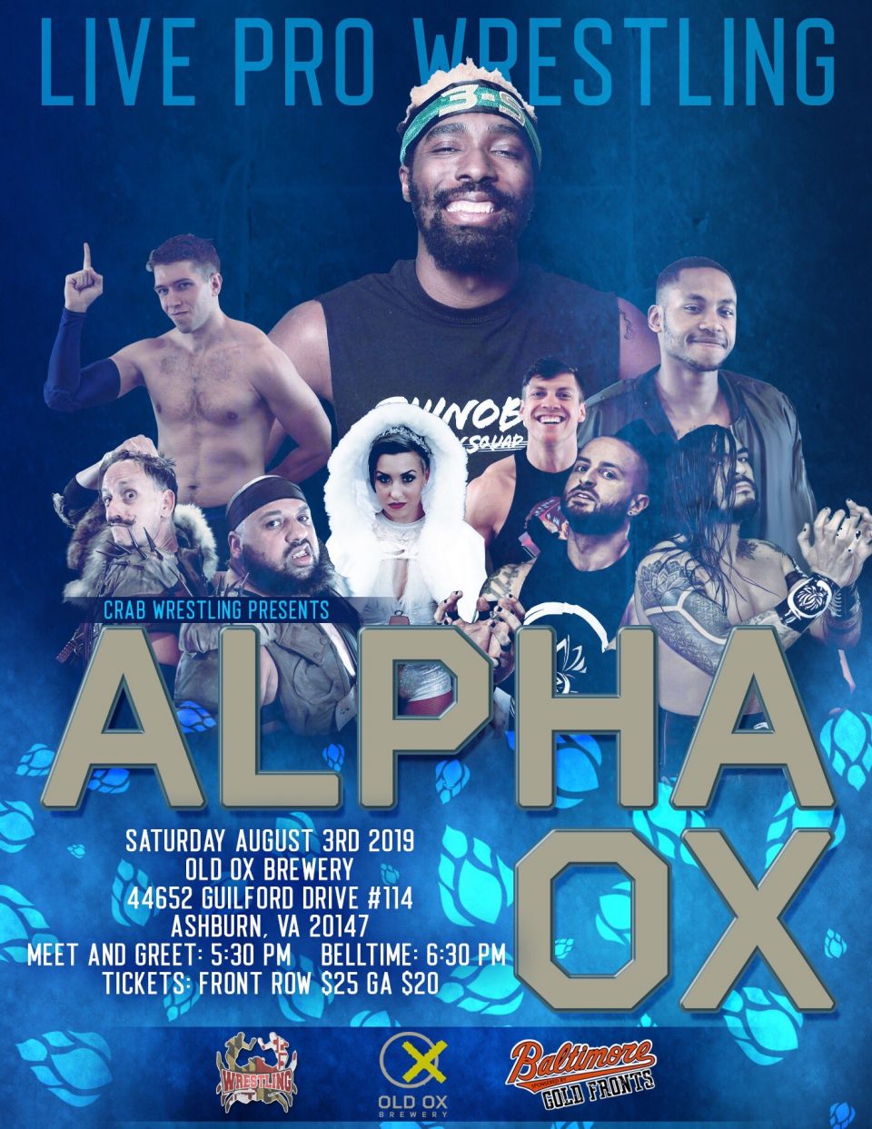 CRAB Wrestling: Alpha Ox Live at the Old Ox Brewery! – Old Ox Brewery ...