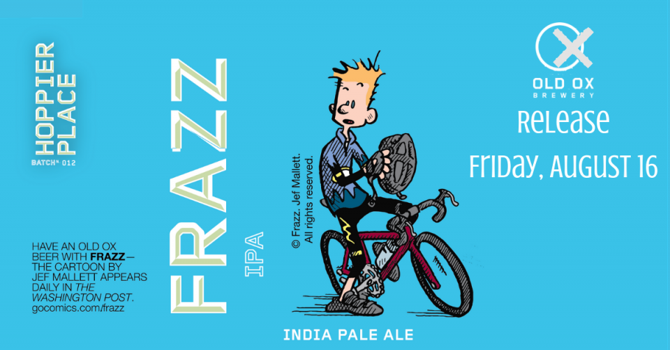 Hoppier Place: Frazz IPA Release – Old Ox Brewery | Washington DC ...